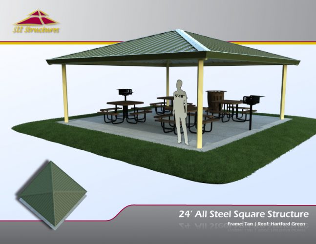 Shelter Rendering with Amenities - Southern Recreation